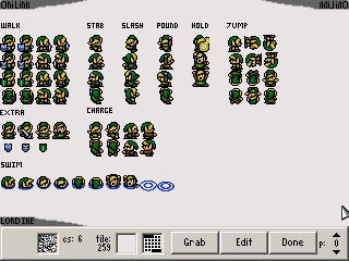 Link Sprite Grid Link Grid By Kathryn The Strange On DeviantArt